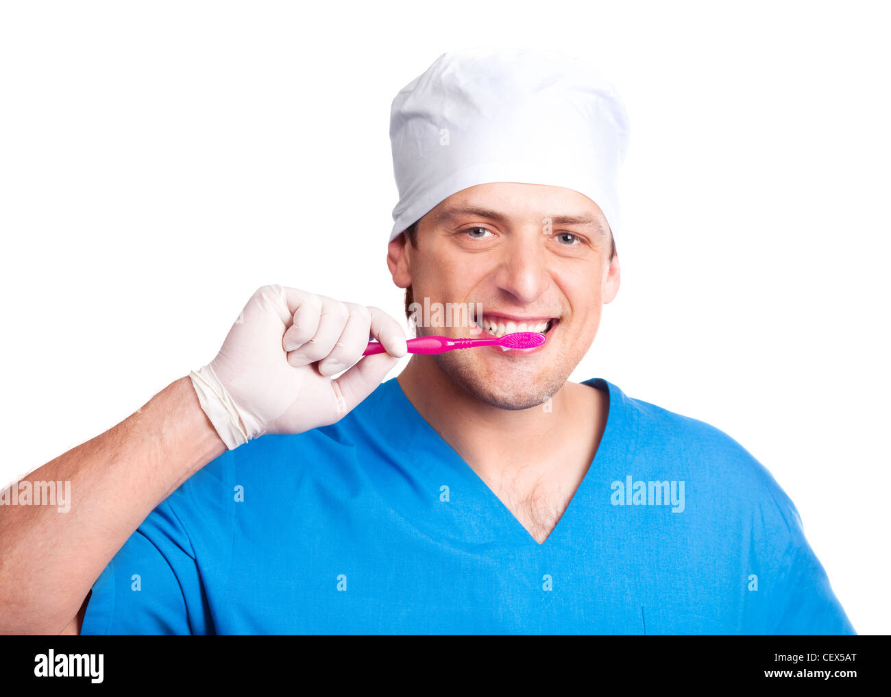 doctor with teeth brush Stock Photo - Alamy