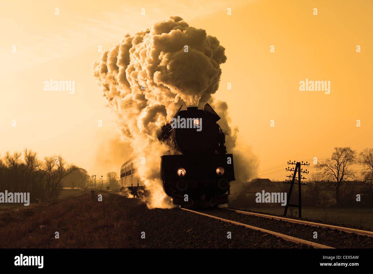 Retro locomotive vintage railway old hi-res stock photography and ...