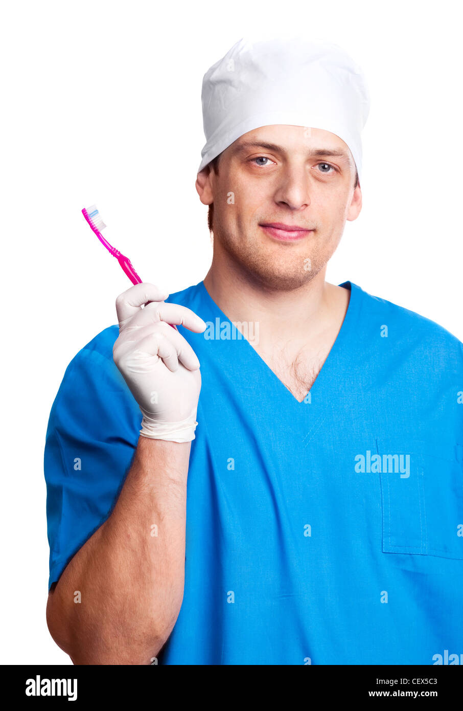 doctor with teeth brush Stock Photo - Alamy
