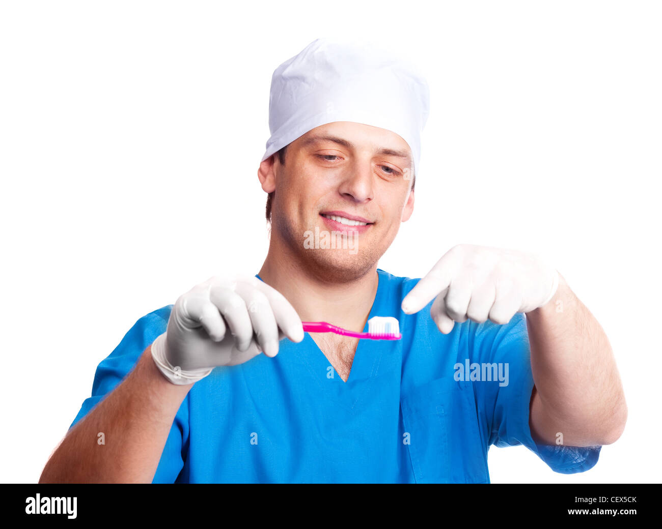 doctor with teeth brush Stock Photo - Alamy