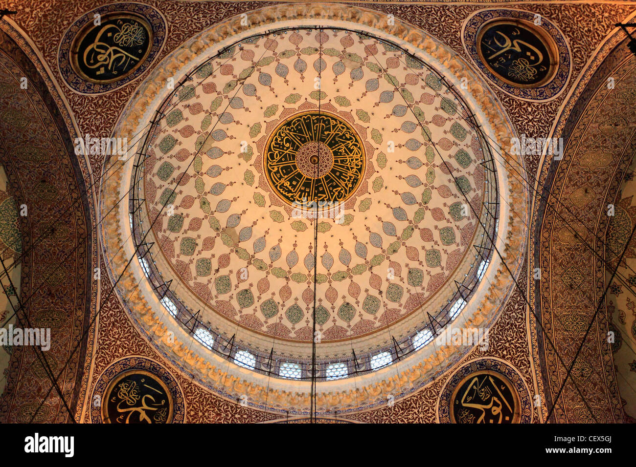 Turkey; Istanbul; New Mosque, Yeni Camii, interior Stock Photo - Alamy