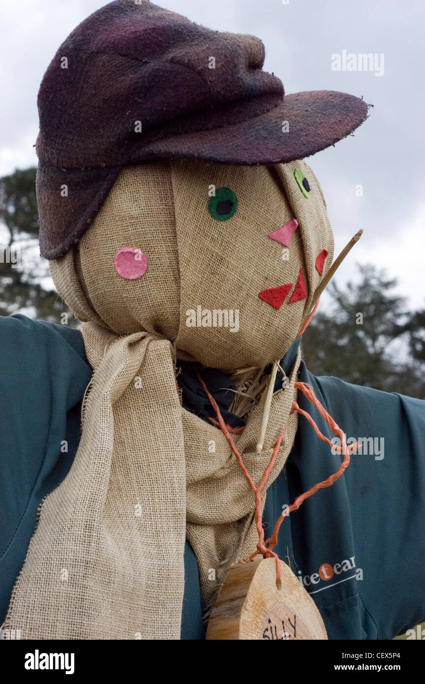 Scarecrow in a field Stock Photo - Alamy