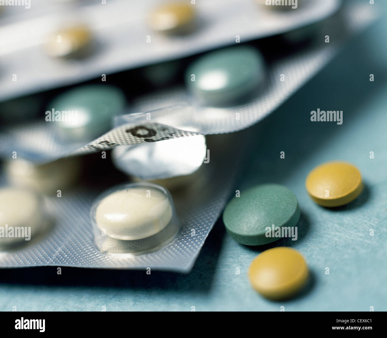 Foil blister pack pills hi-res stock photography and images - Alamy