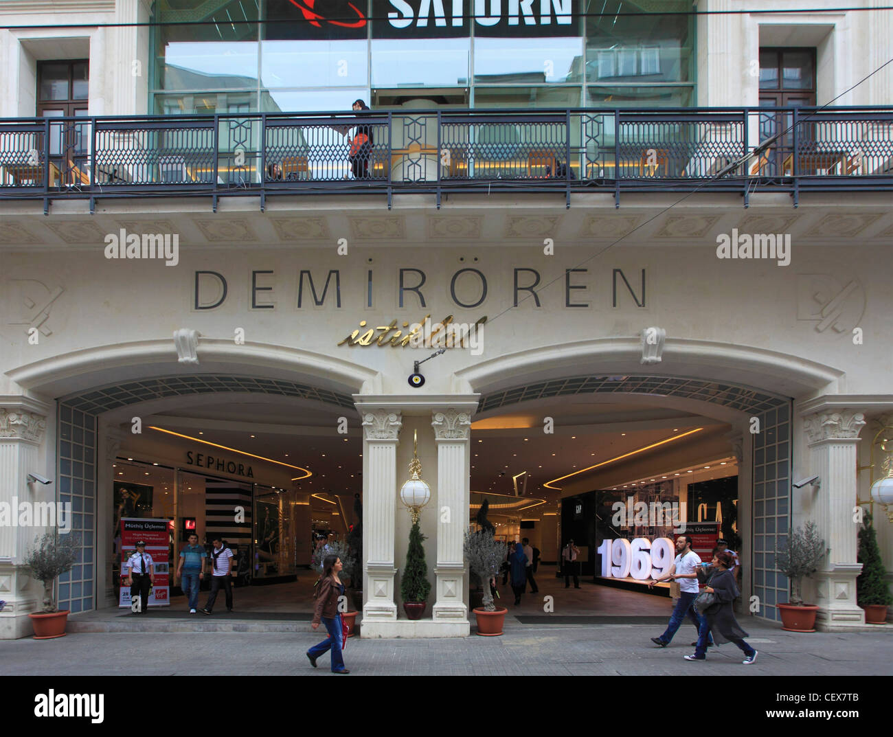 Turkey; Istanbul; Beyoglu, Demirören Istiklal shopping centre Stock ...