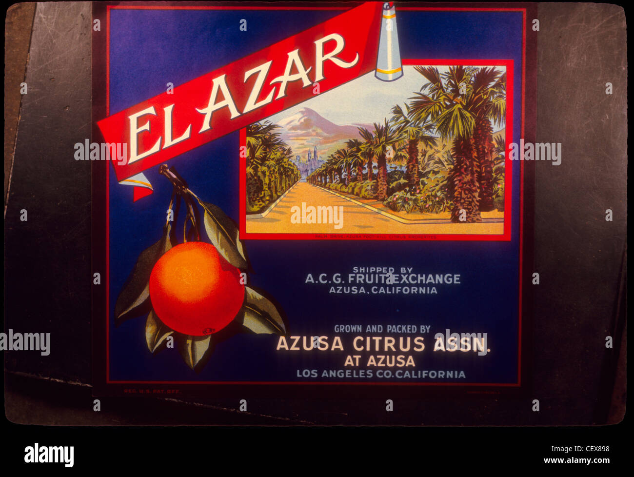 California citrus label hi-res stock photography and images - Alamy