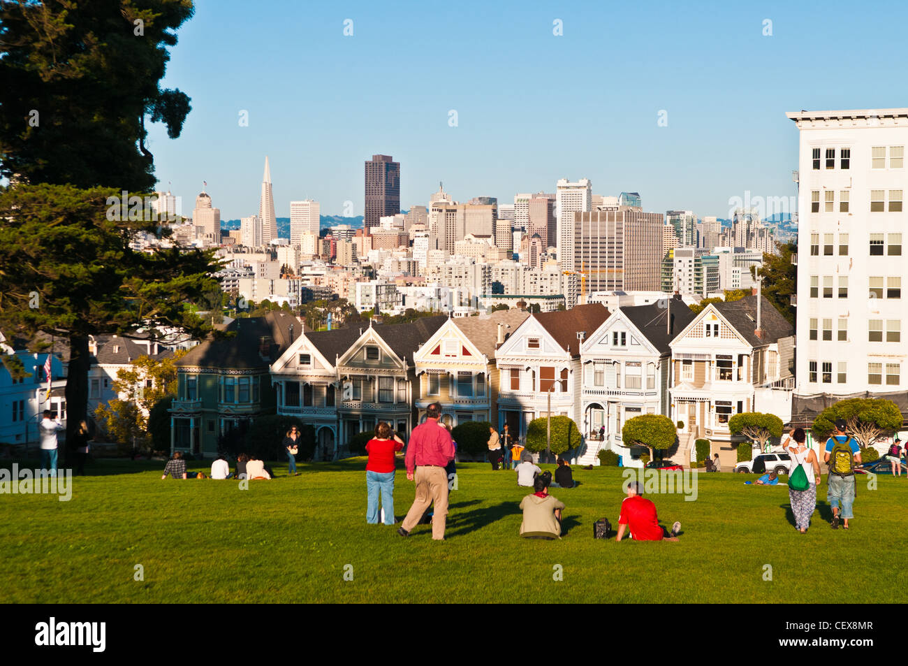 Alamo Square, San Francisco, California, USA Stock Photo - Alamy