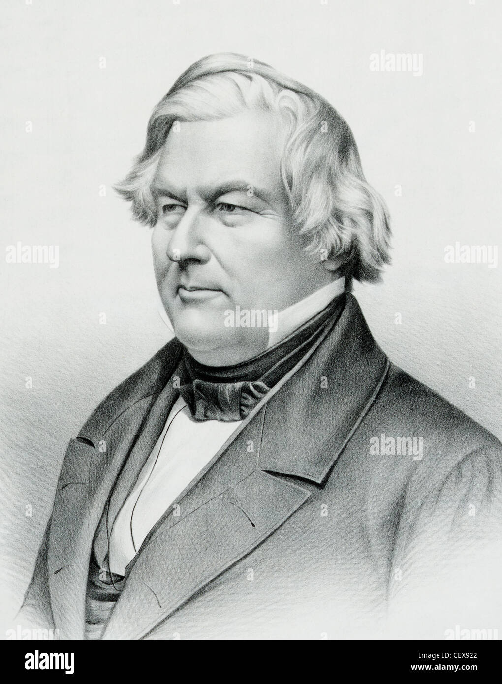 Vintage portrait of Millard Fillmore (1800 - 1874) - the 13th US ...