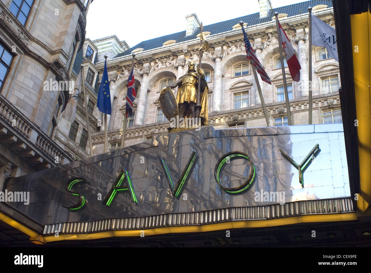 The savoy hotel sign hi-res stock photography and images - Alamy