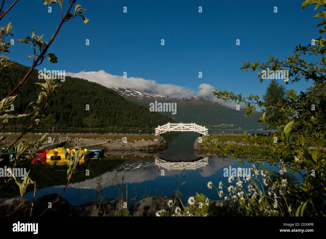 Nordfjord, Loen, Stryn in Sogn og Fjordane county. Norway Stock Photo ...