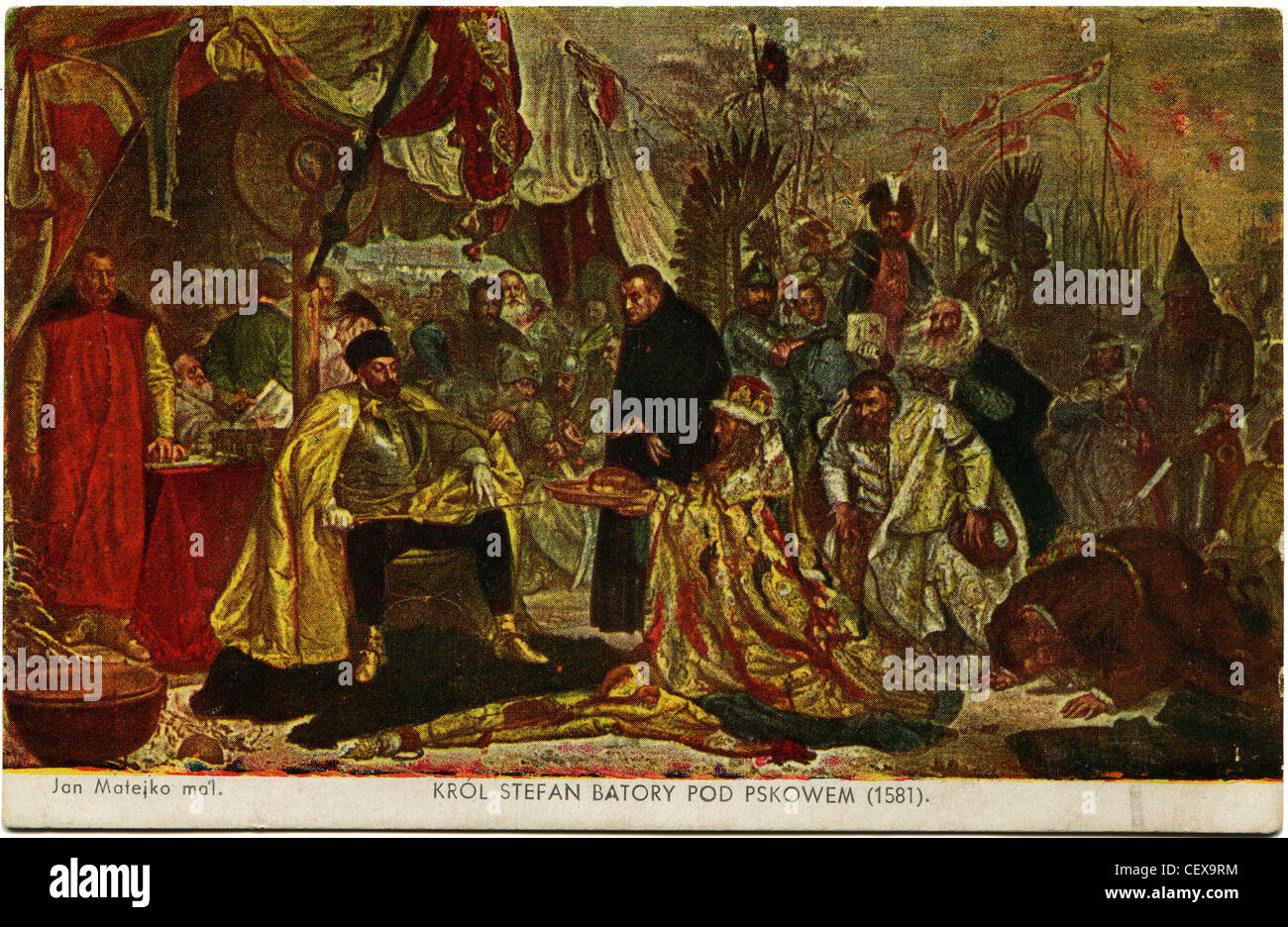 Jan Matatejko - King Stefan Batory under Pskov, 1581 Stock Photo - Alamy