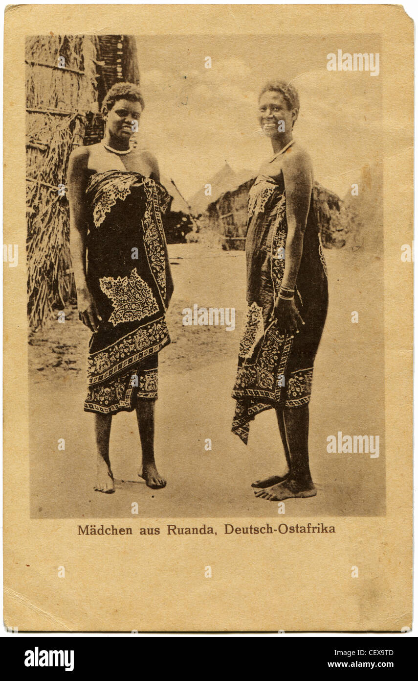 ladies from Rwanda, German South Africa Stock Photo - Alamy