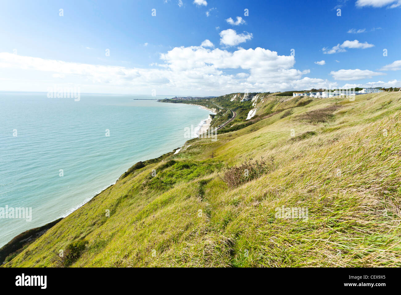 Folkestone dover train sea hi-res stock photography and images - Alamy