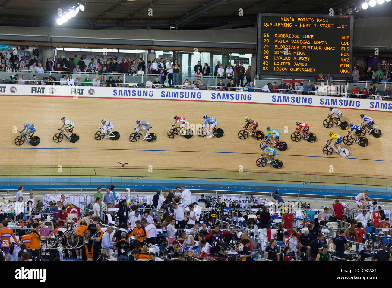 Men's Points Race, Track Cycling World Cup 2012 part of the London ...