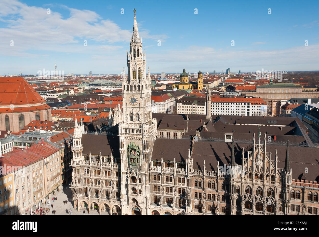 New town hall aerial hi-res stock photography and images - Alamy