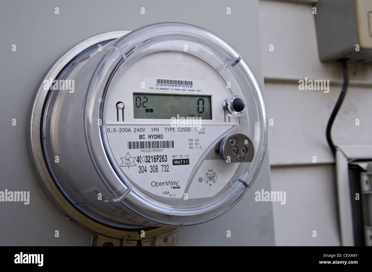digital hydro meter (smart meter )electrical meter Stock Photo - Alamy