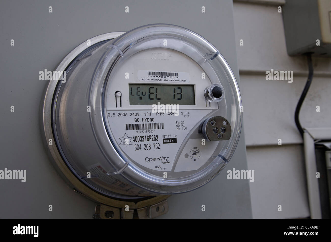digital hydro meter (smart meter )electrical meter Stock Photo - Alamy