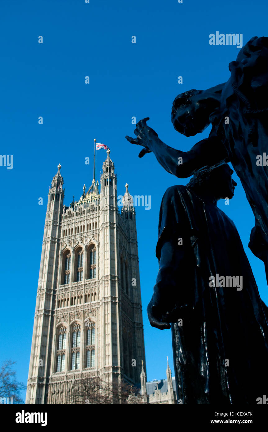 The Burghers of Calais, London Stock Photo - Alamy