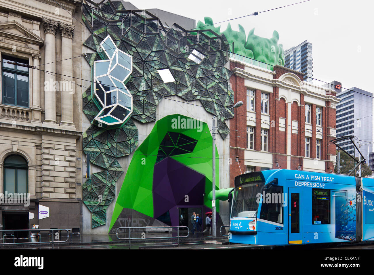 refurbished part of Storey Hall, RMIT, Melbourne, Australia Stock Photo ...