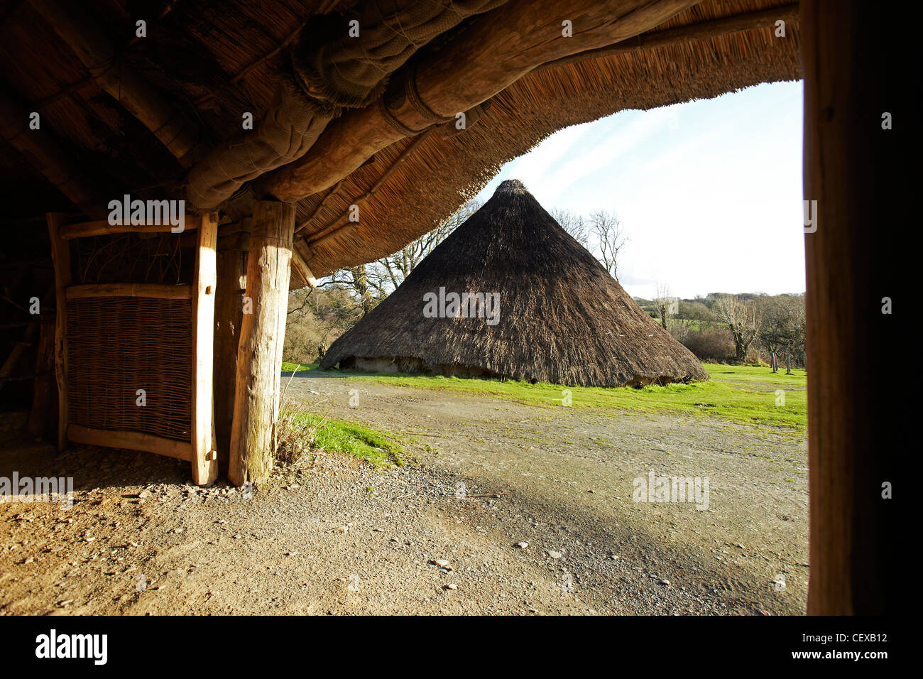 Iron age roundhouse hi-res stock photography and images - Alamy