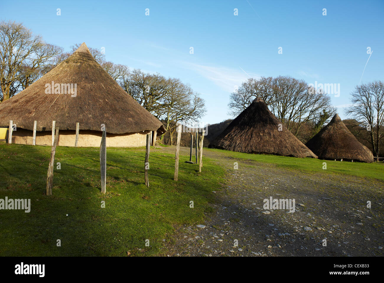 Iron age hill fort reconstruction hi-res stock photography and images ...