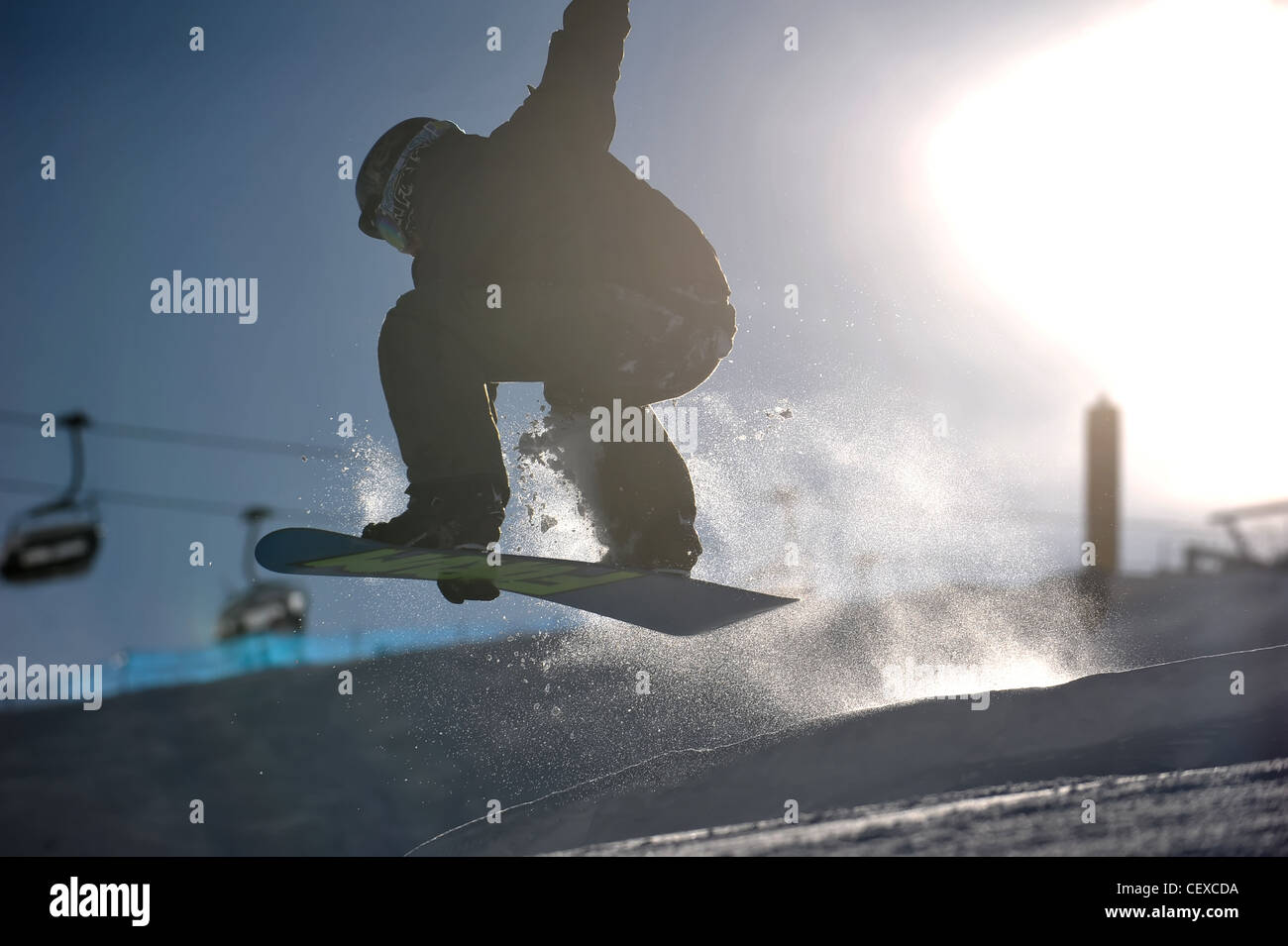 Snowboard jump hi-res stock photography and images - Alamy