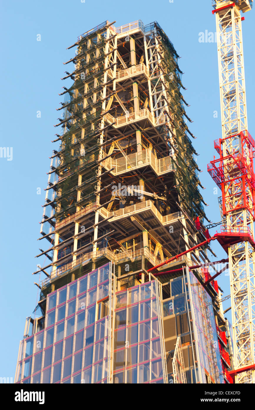 Shard Viewing Gallery under Construction - London Stock Photo - Alamy