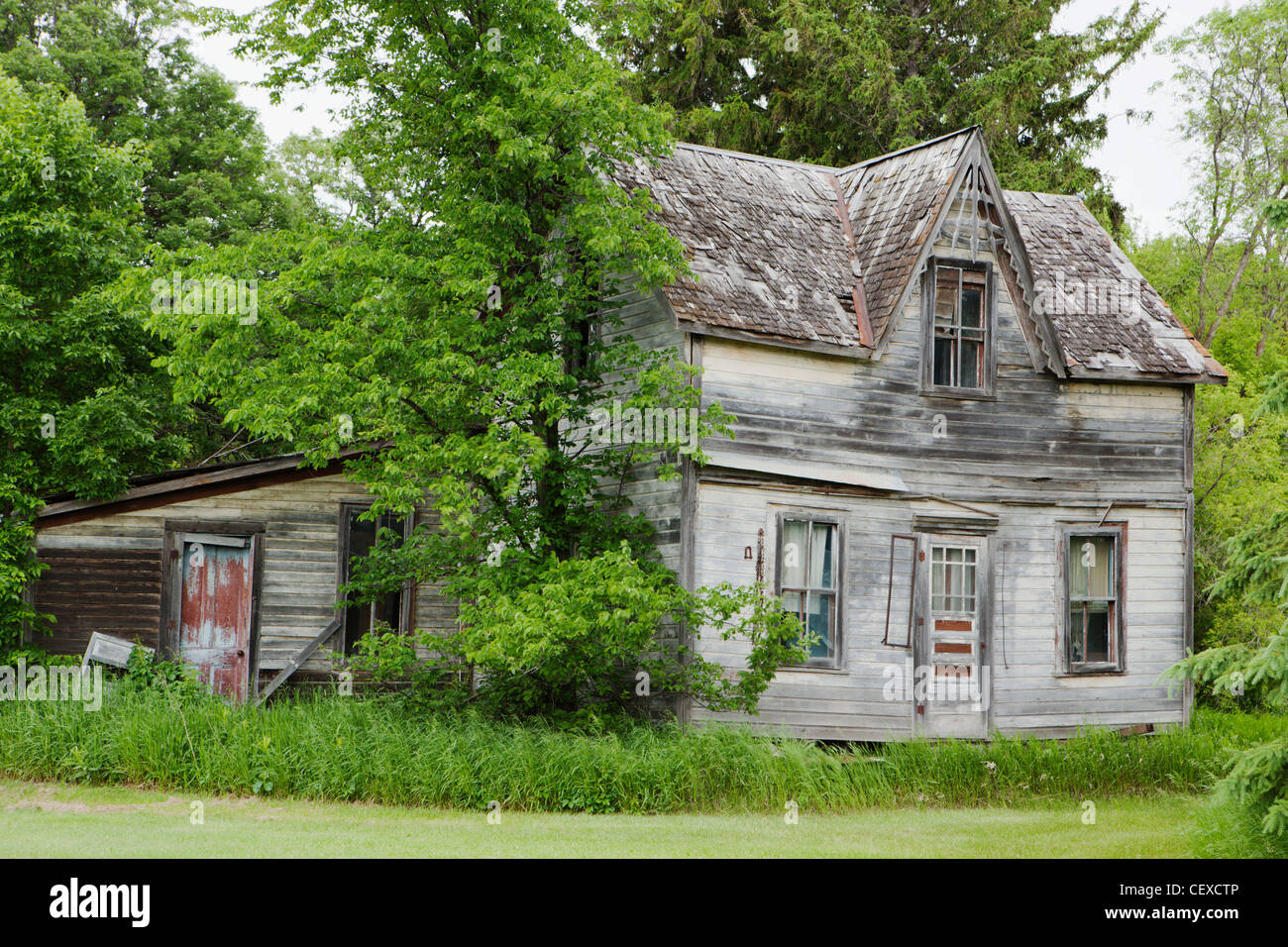 old farm house; manitoba, canada Stock Photo - Alamy