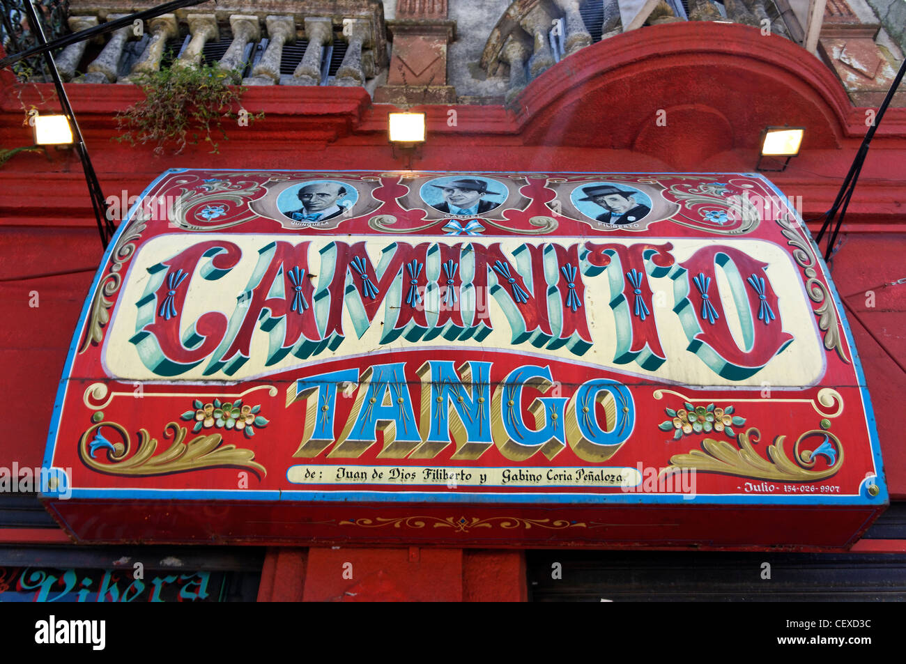 Caminoto Tango sign in La Boca, Buenos Aires, Argentina Stock Photo - Alamy
