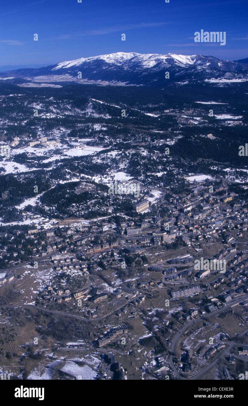 Font-Romeu-Odeillo-Via town and back Madras peak, Eastern Pyrenees ...