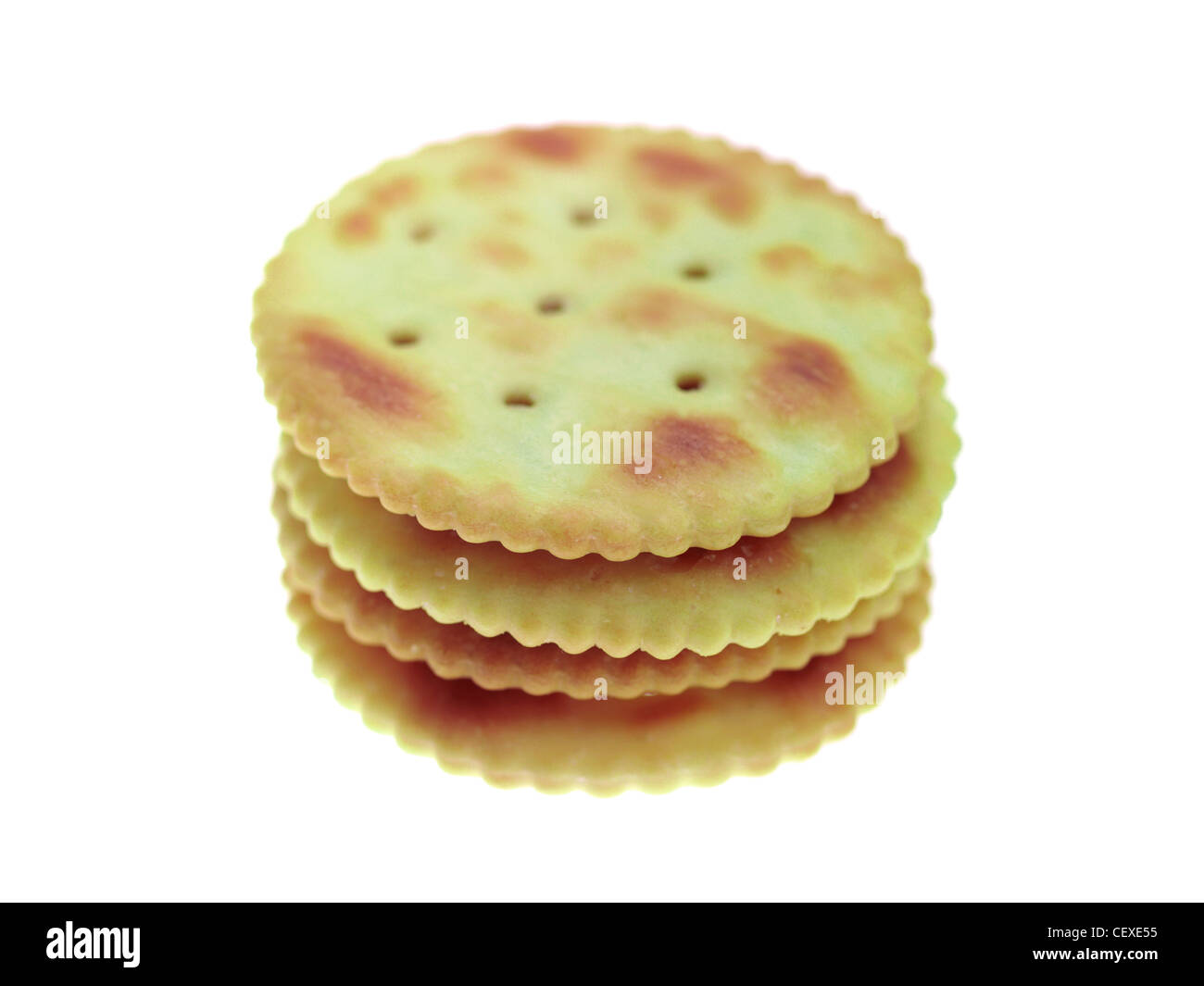 Savoury biscuits isolated against a white background Stock Photo - Alamy