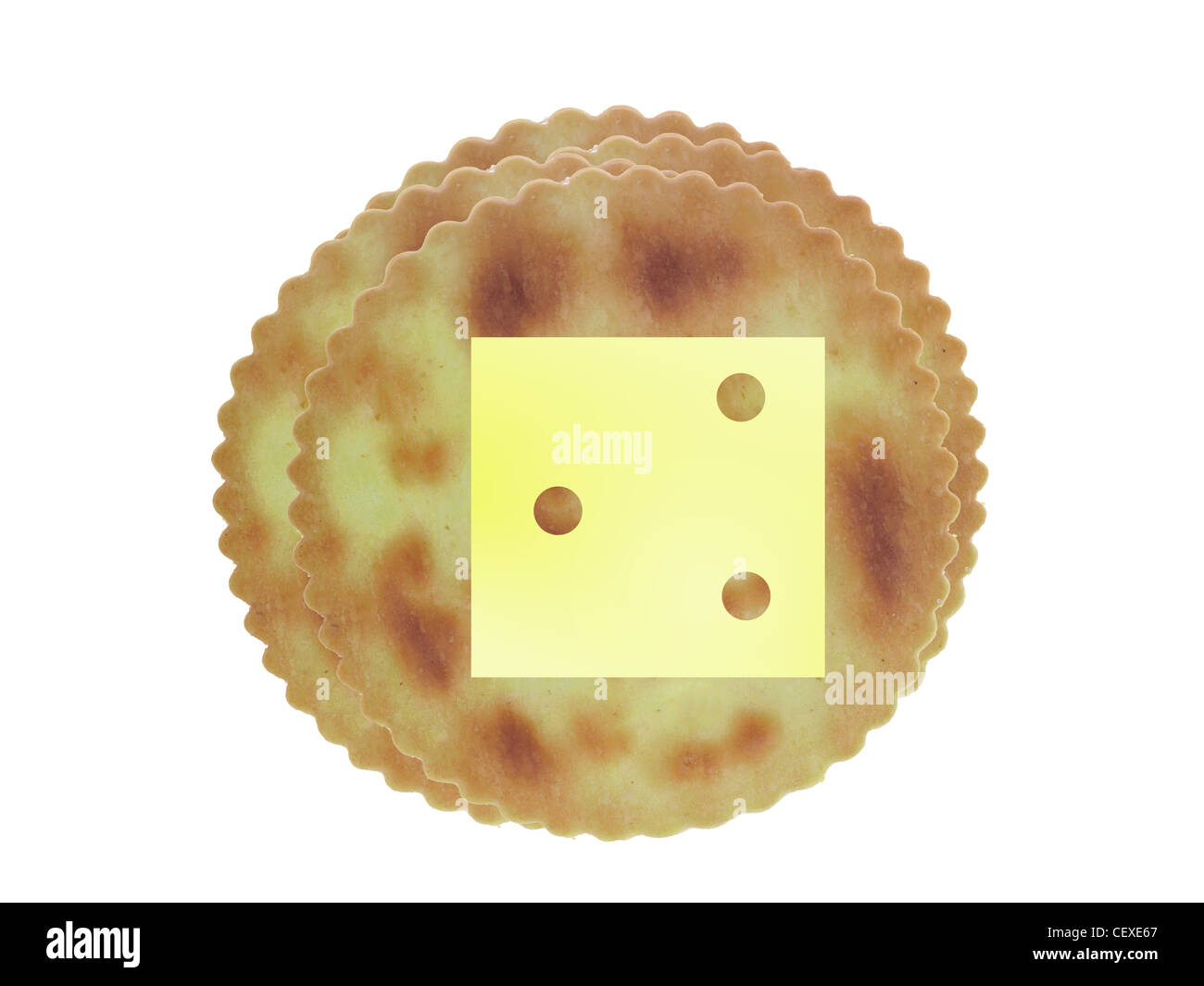 Savoury biscuits isolated against a white background Stock Photo - Alamy