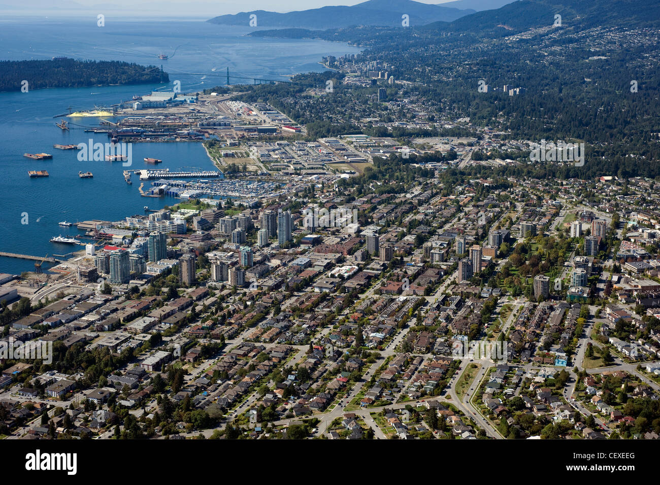 North and West Vancouver and Burrard Inlet Stock Photo - Alamy