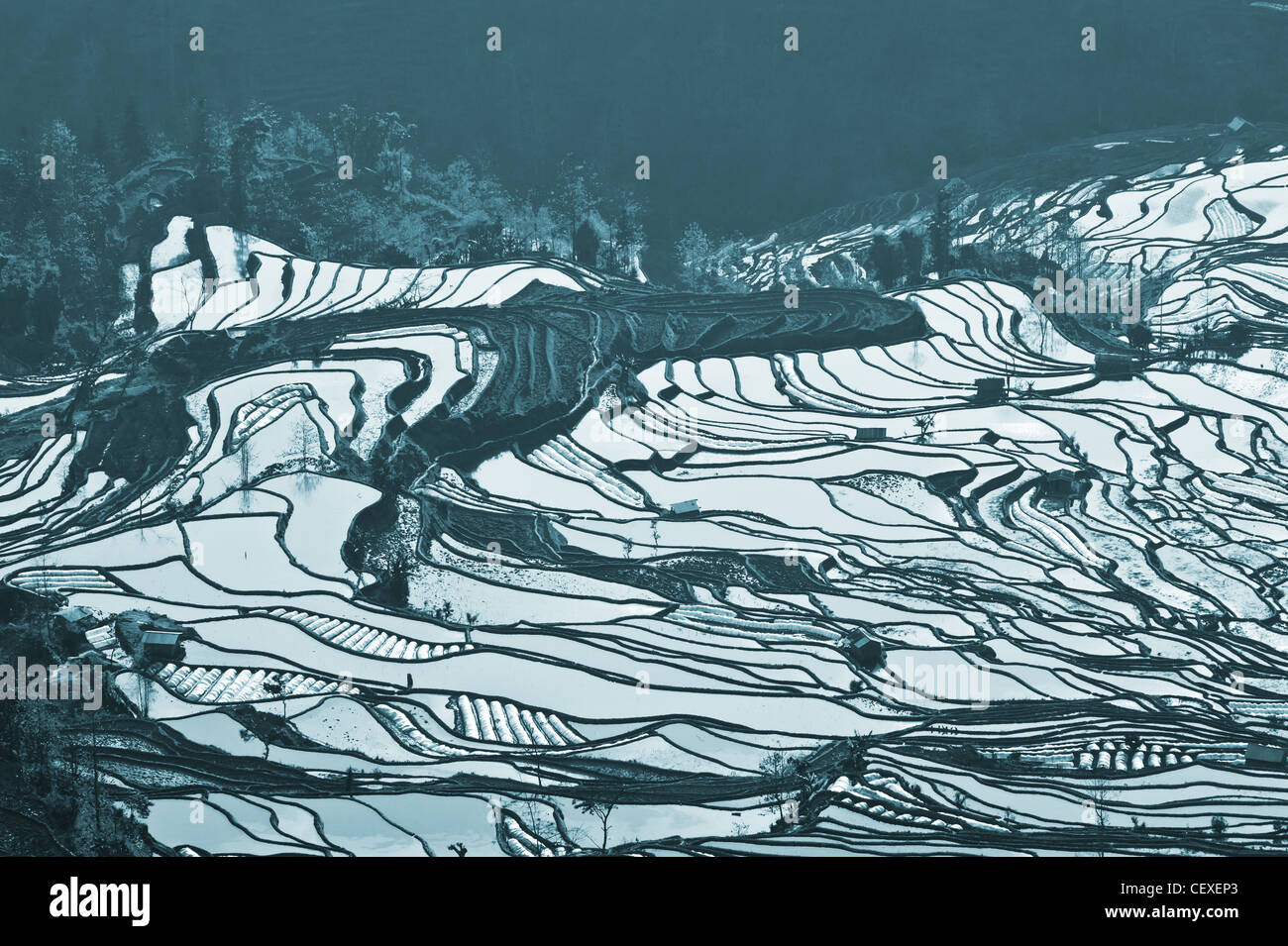China Yunnan, Yuanyang terraced color Stock Photo - Alamy