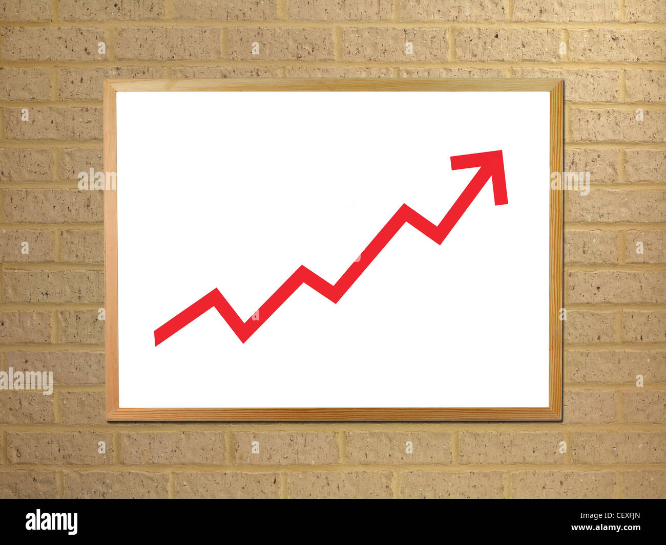 A black board mounted on a brick wall Stock Photo - Alamy