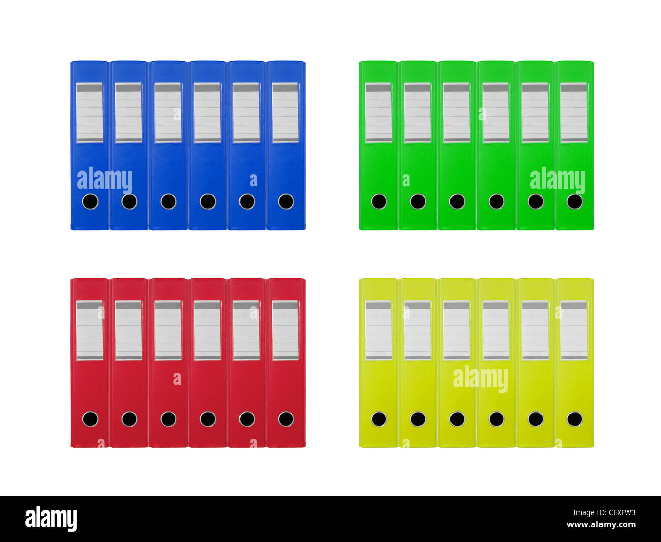 A4 ring binder files isolated against a white background Stock Photo ...