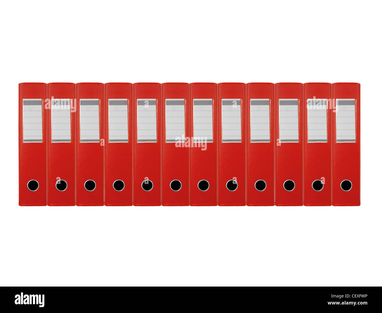 A4 ring binder files isolated against a white background Stock Photo ...