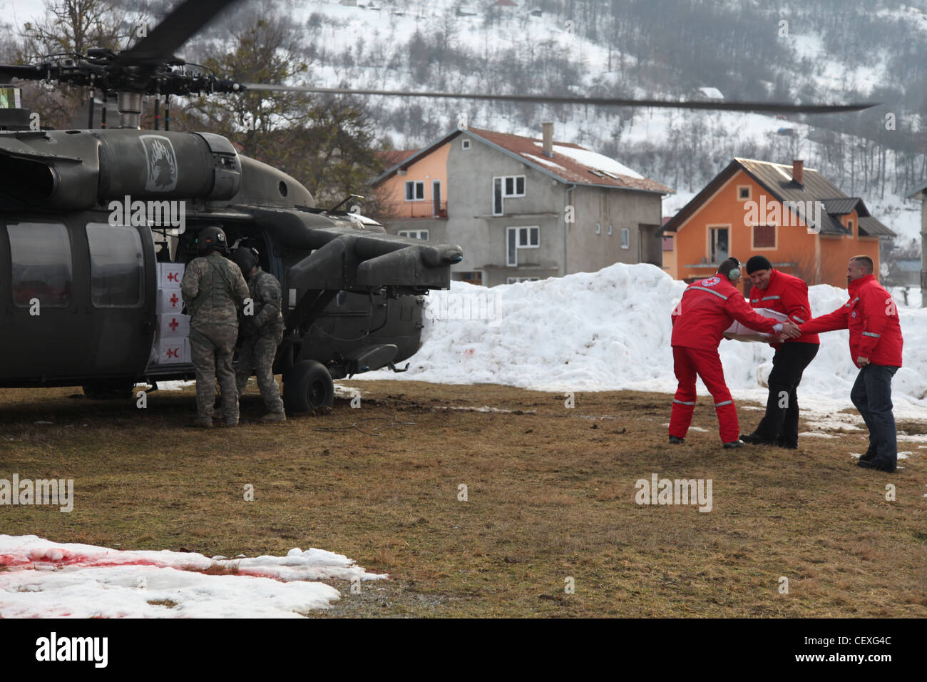 Soldiers from U.S. Army Europe’s 12th Combat Aviation Brigade conduct a ...