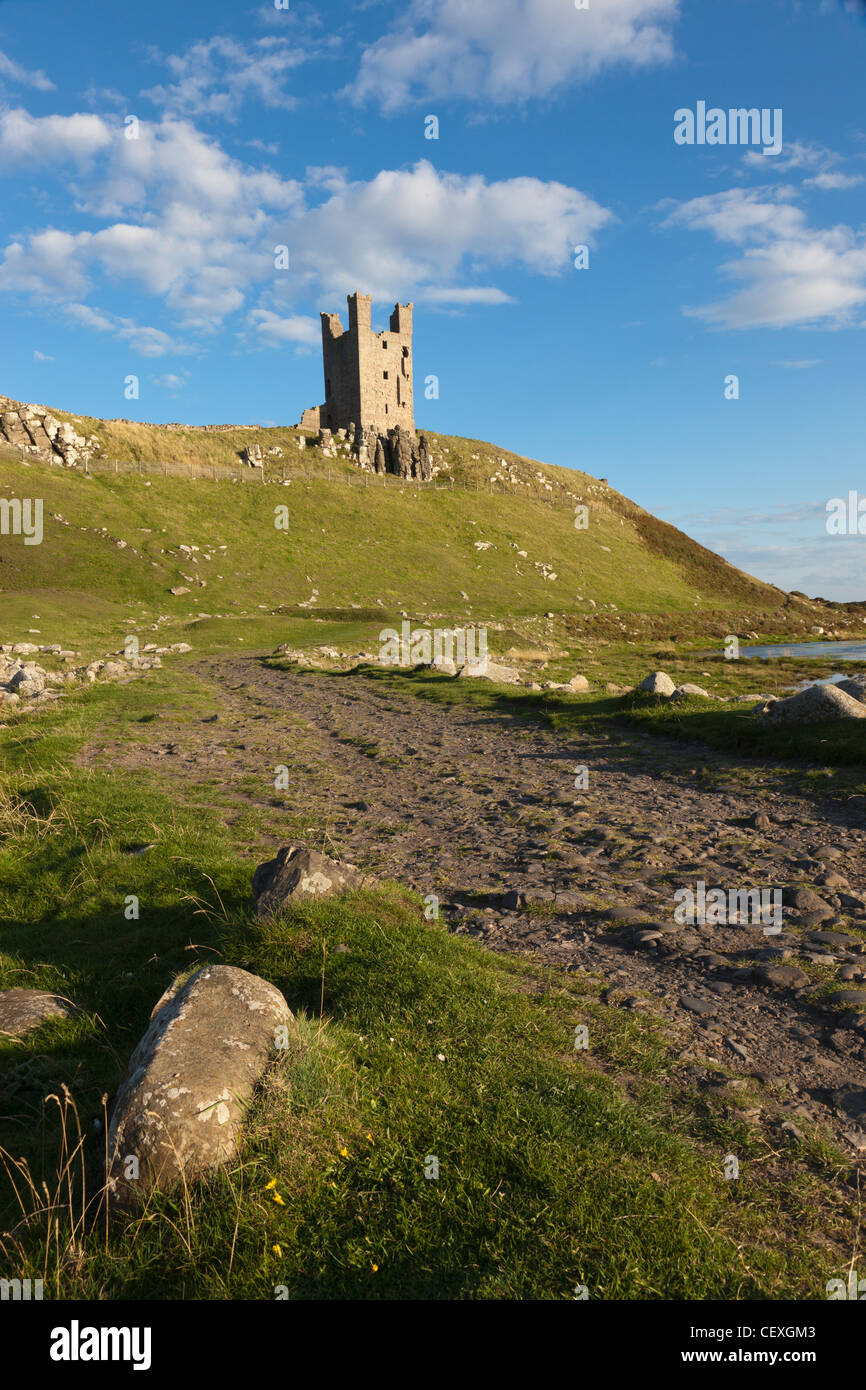 dunstanburgh castle; northumberland, england Stock Photo - Alamy