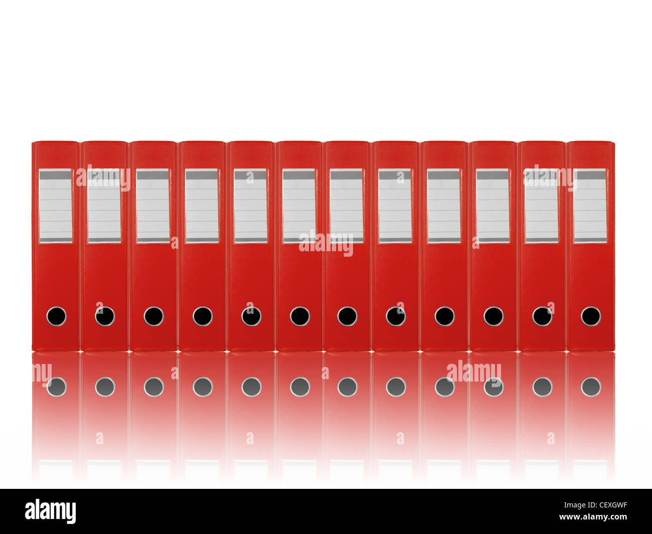 A4 ring binder files isolated against a white background Stock Photo ...