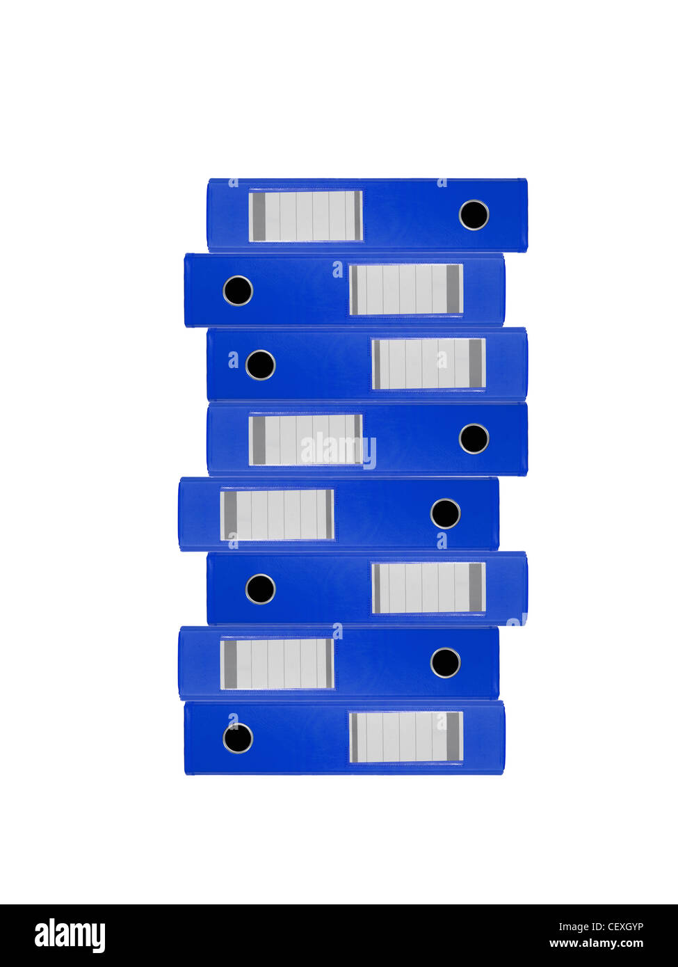 A4 ring binder files isolated against a white background Stock Photo ...