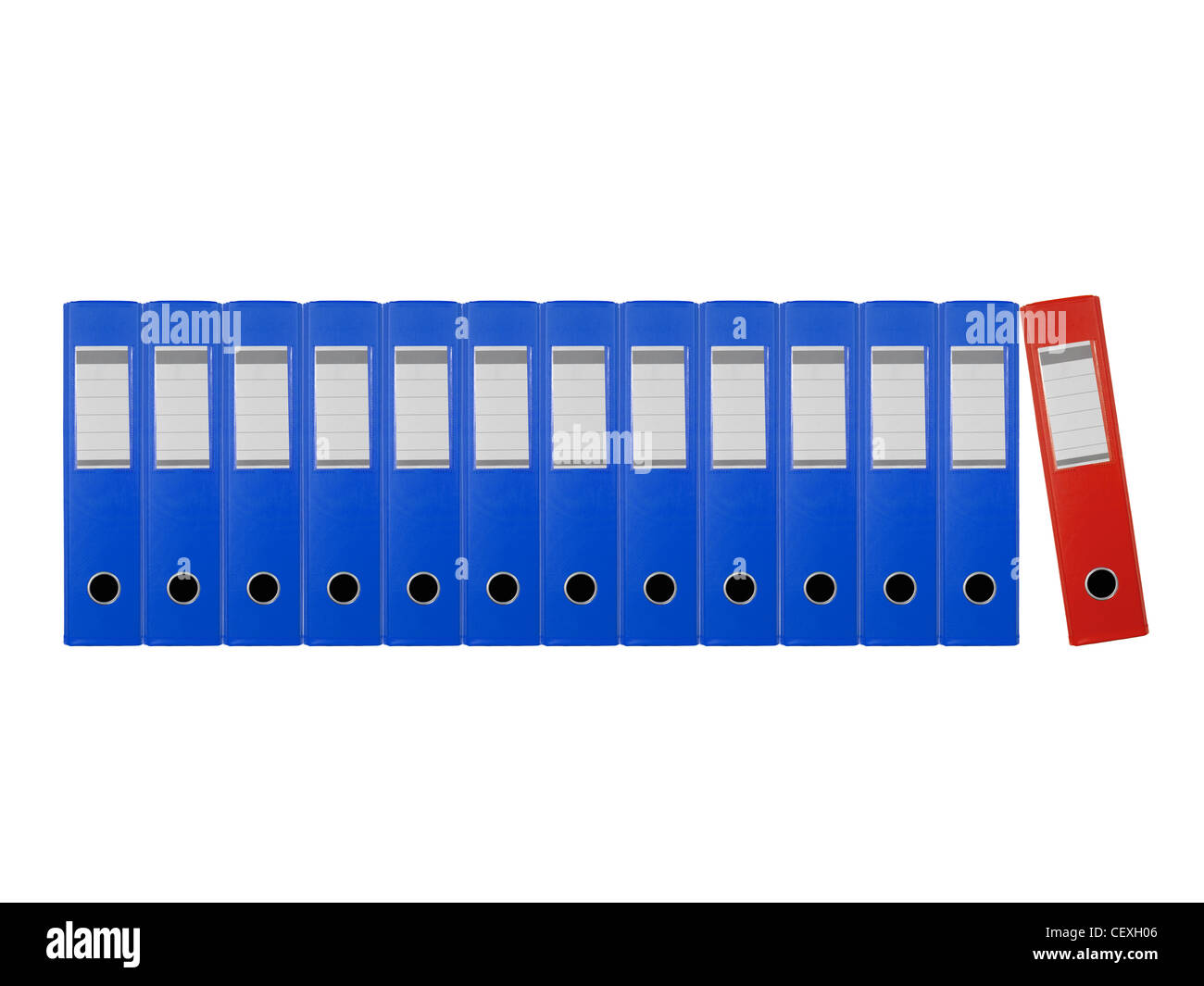 A4 ring binder files isolated against a white background Stock Photo ...