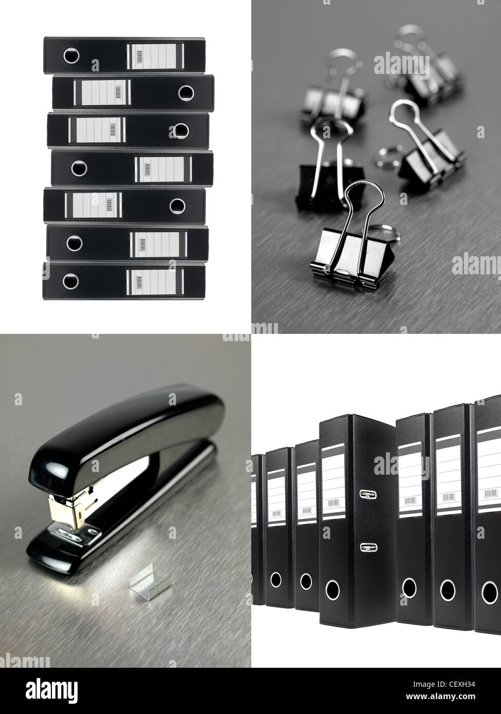 A4 ring binder files isolated against a white background Stock Photo ...