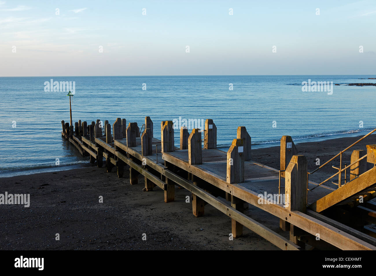 Jetty on Aberystwyth Beach, Aberystwyth, Ceredigion, Wales, UK Stock ...