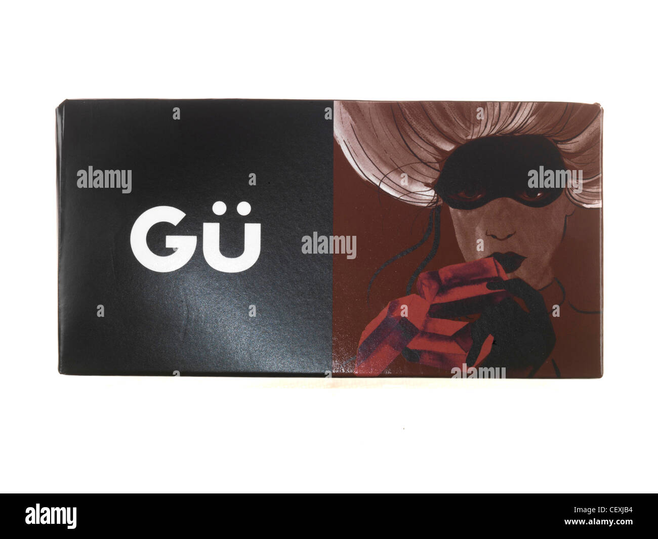 Box of Gu Hot Chocolate Melting Middles Stock Photo - Alamy