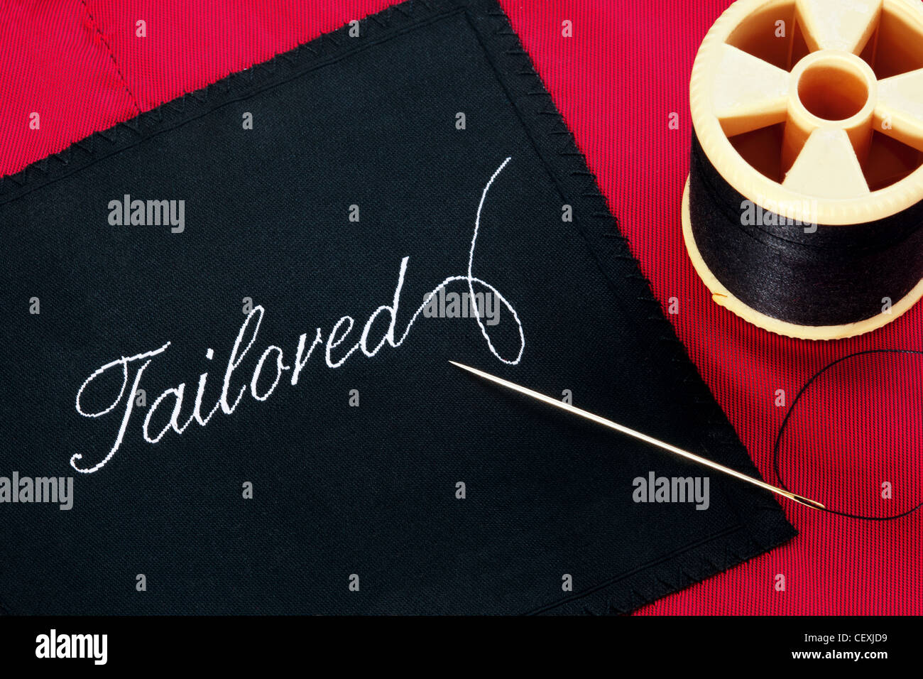 Photo garment label word tailored hi-res stock photography and images ...