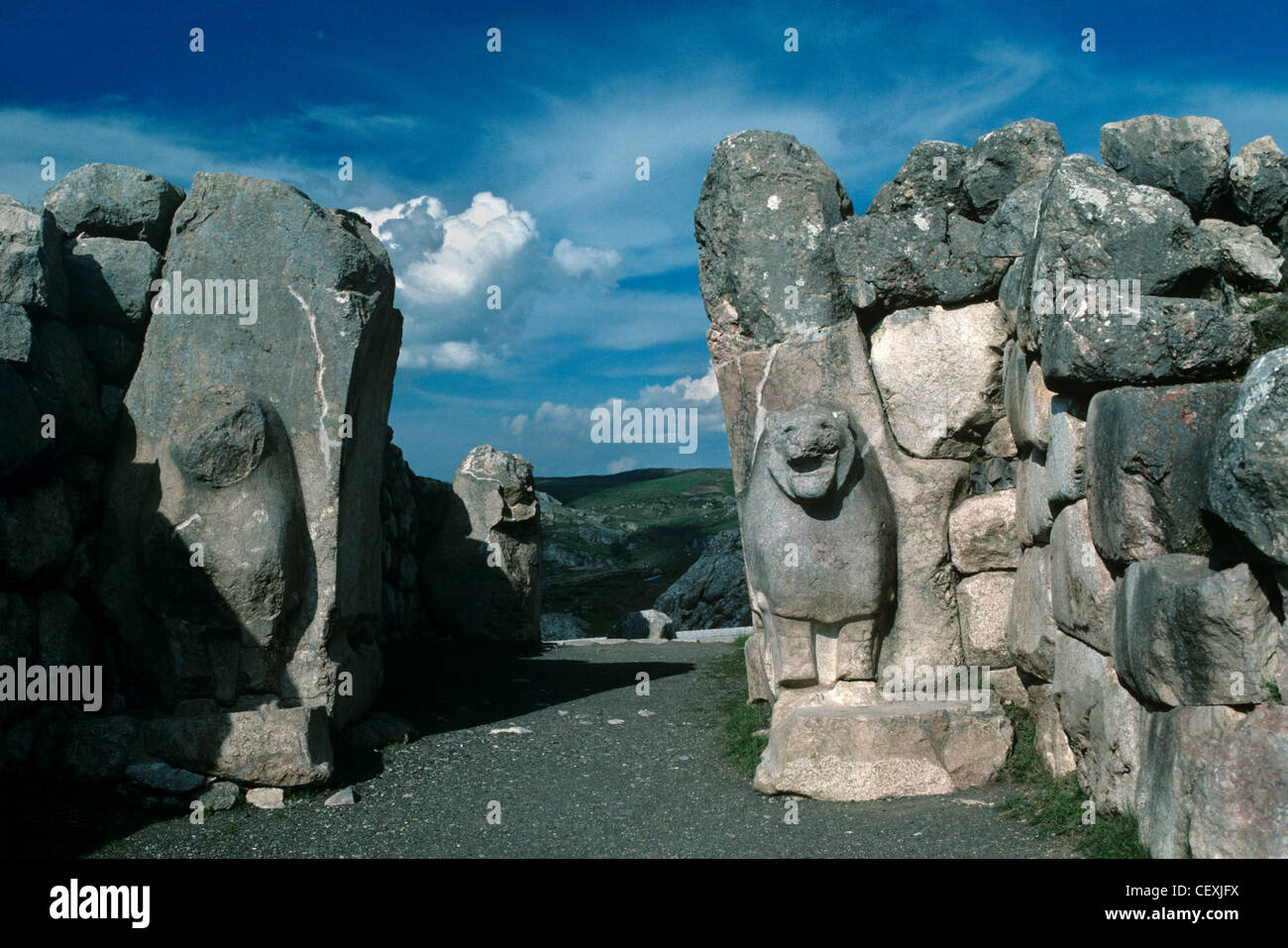 Hittite Lion Gate, Town Gate or Entrance to the Ancient Hittite City of ...