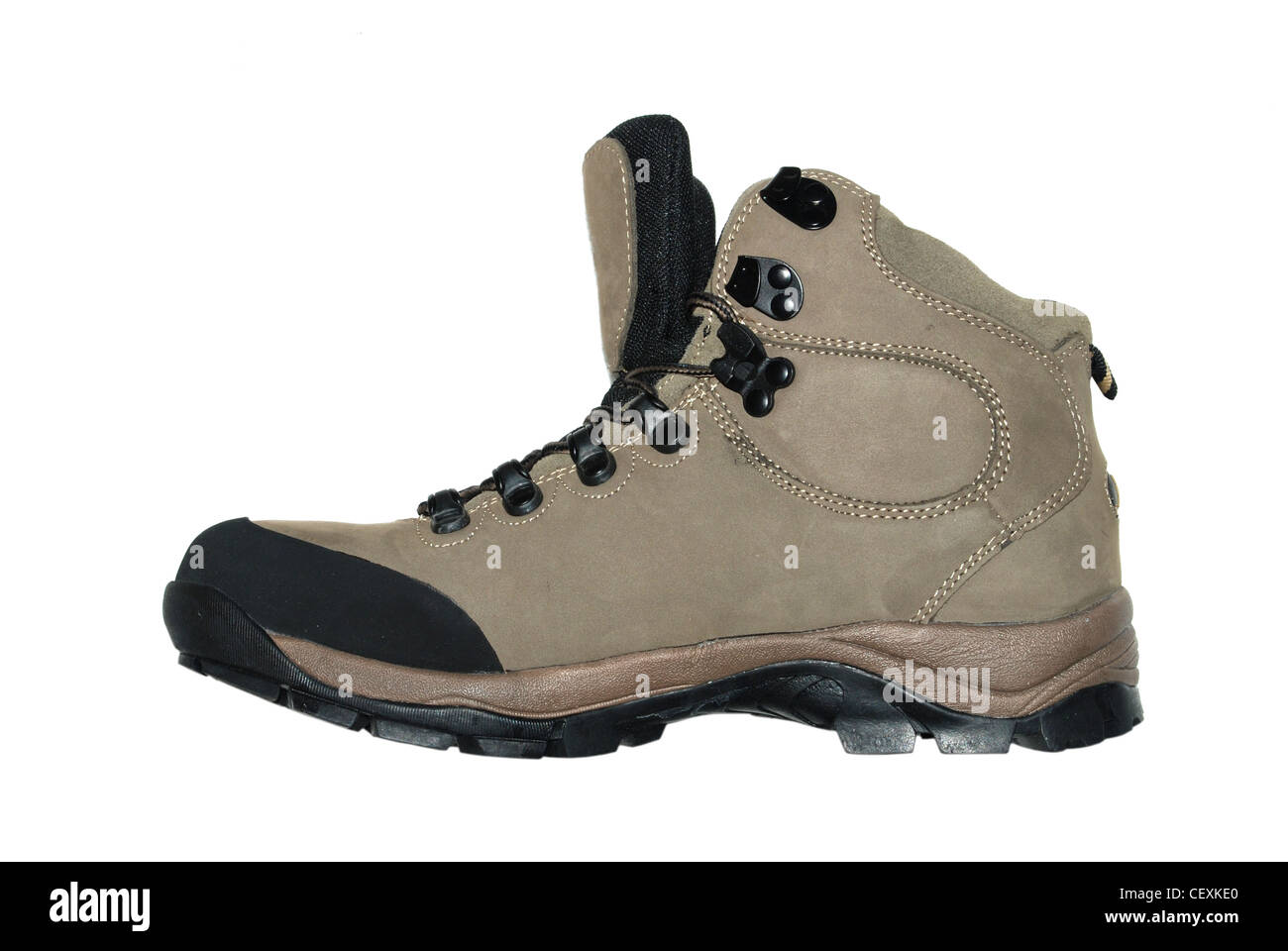 hiking boot isolated in white background Stock Photo - Alamy