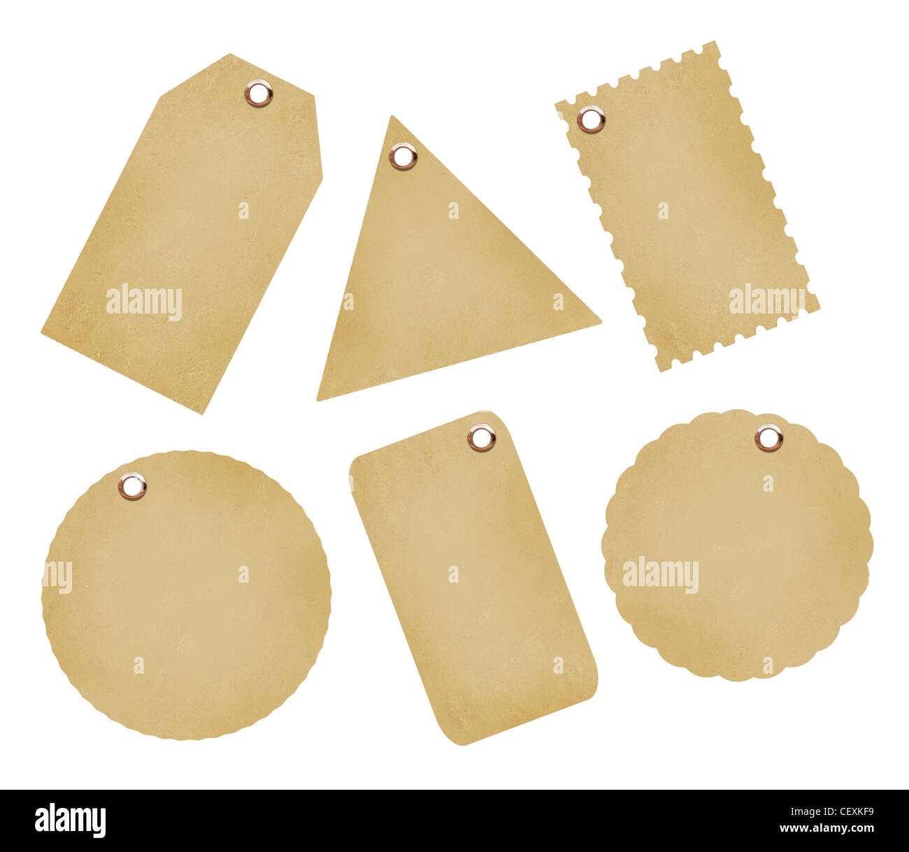 Paper tag collection Stock Photo - Alamy