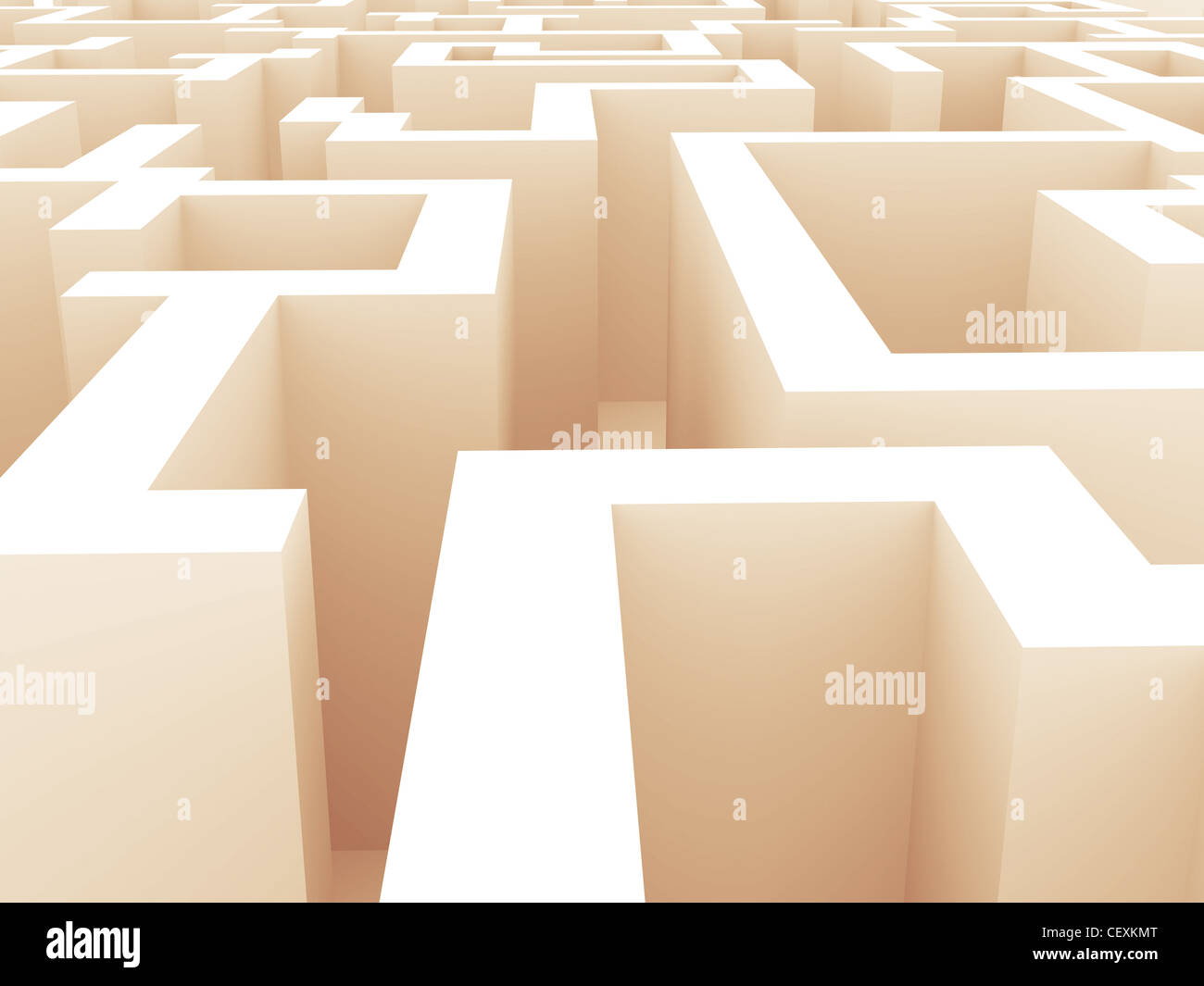 classic 3d maze fine illustration Stock Photo - Alamy