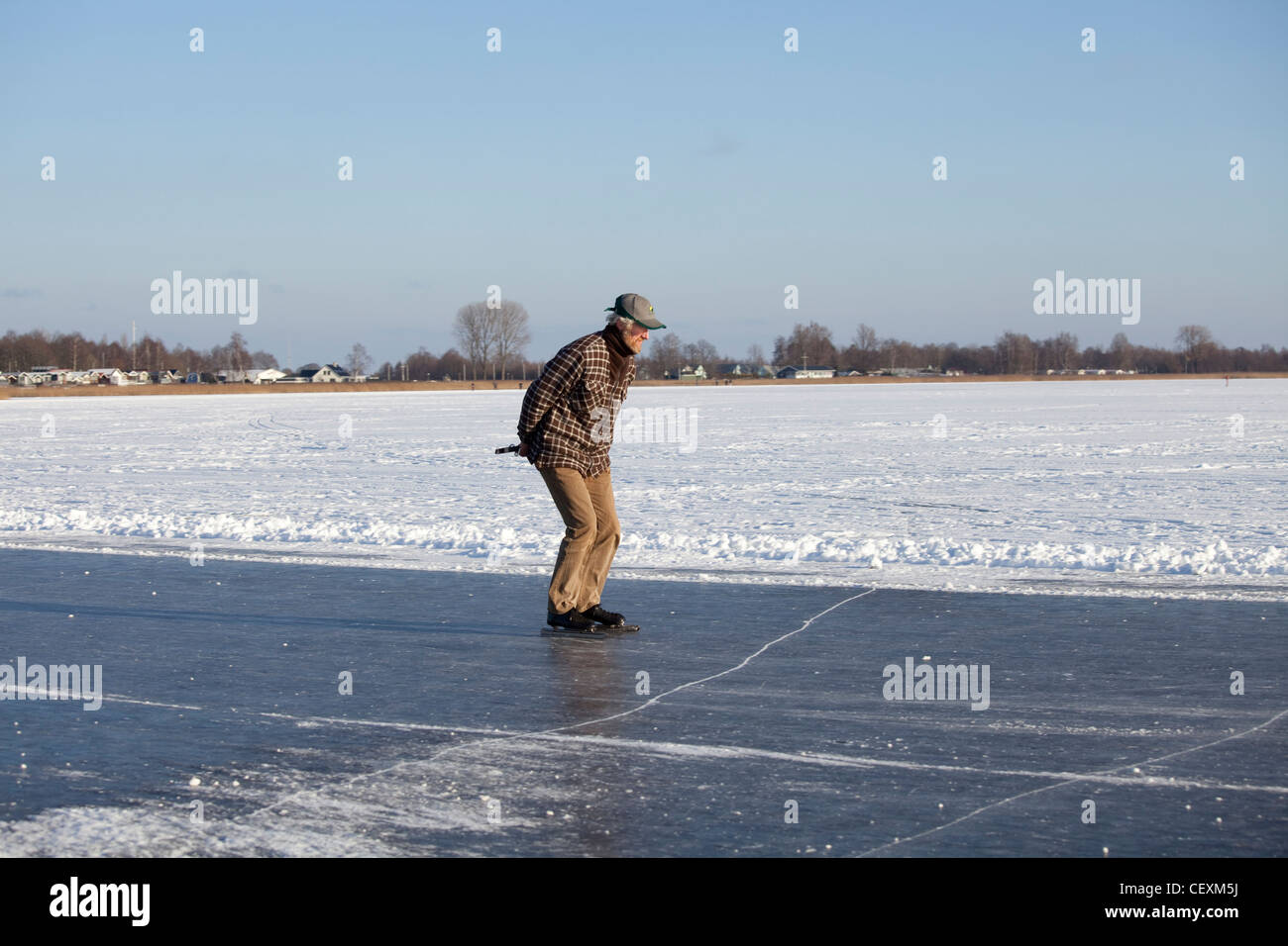 Dutch winter ice skating ice hi-res stock photography and images - Alamy